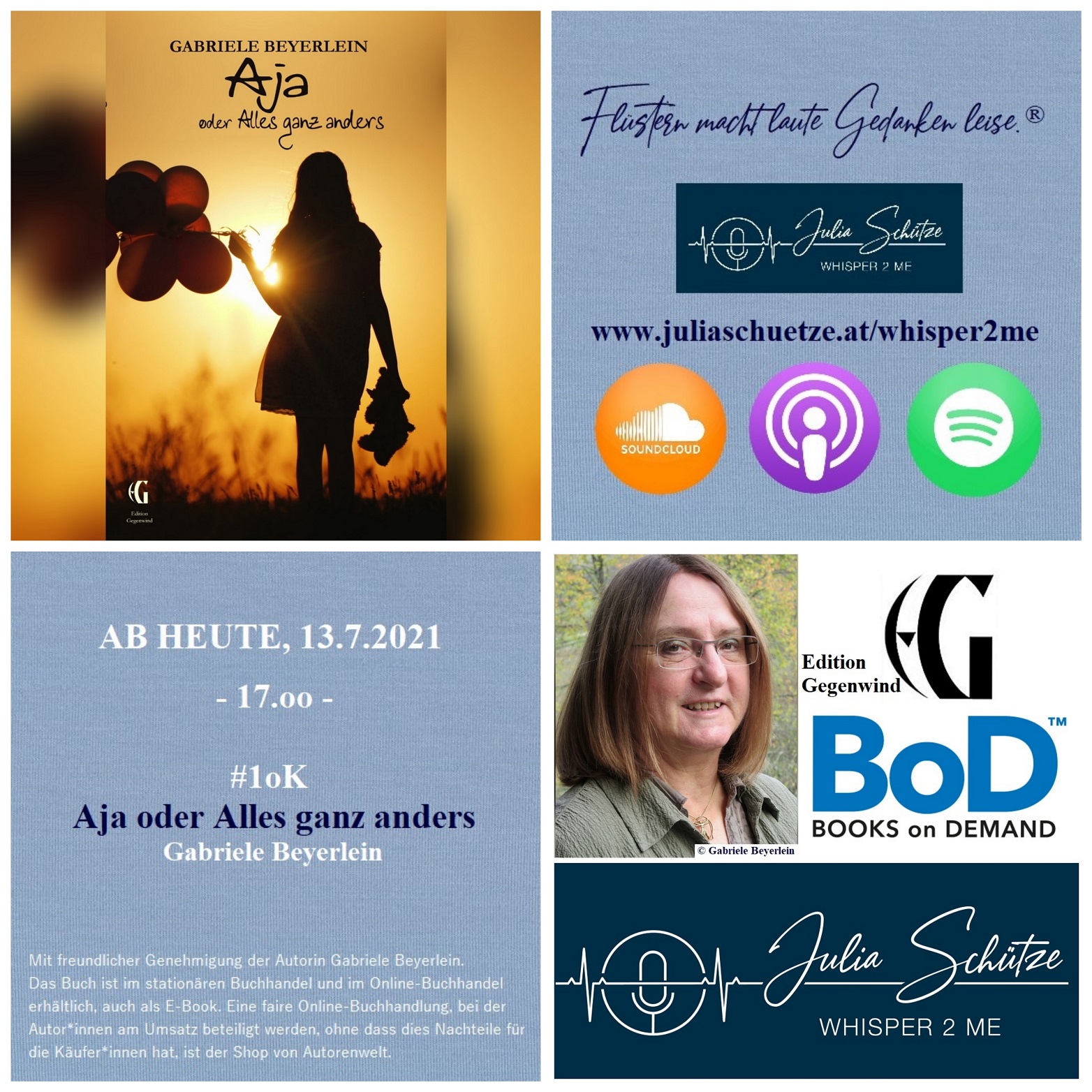 „Aja oder Alles ganz anders“ als Podcast – Gabriele Beyerlein